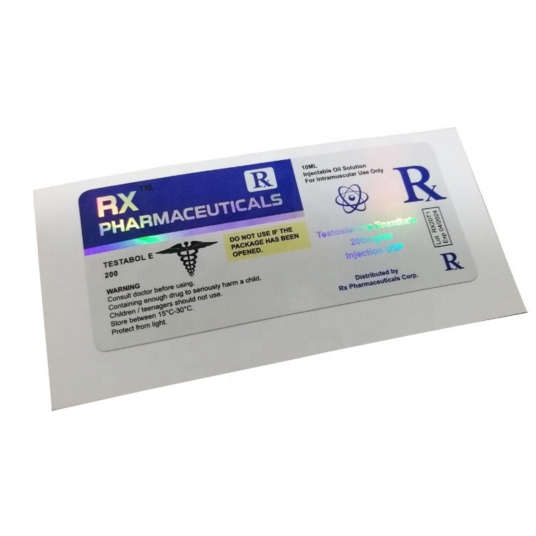 Heat Resistant Pantone Color Pharmaceutical Bottle Labels For Steroids ...