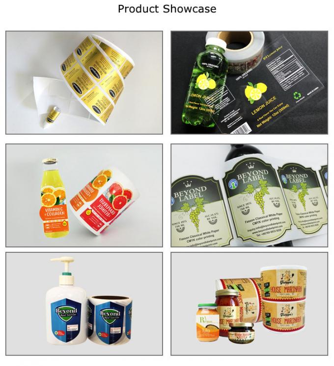 Pantone Color PVC Vinyl Sticker , Anti Counterfeit Foil Stamp Stickers